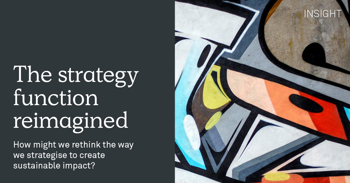 How might we rethink the way we strategise to create… | Implement