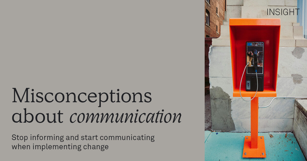 Implement | Changing conversations through simple and honest…