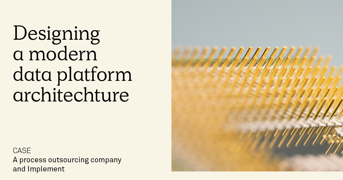 Designing cloud-based data platform for decision-making… | Implement