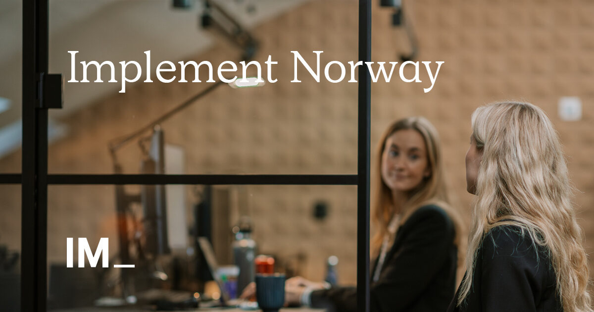 Welcome to Implement Consulting Group Norway | Implement