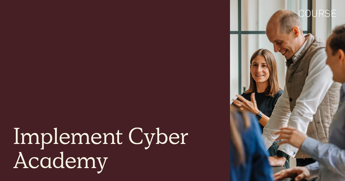 Tailored digital training sessions, facilitated by experts | Implement