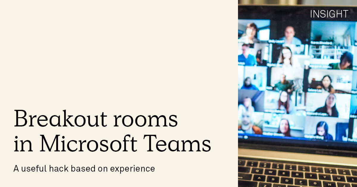FAQ on setting up breakout rooms in Teams | Implement